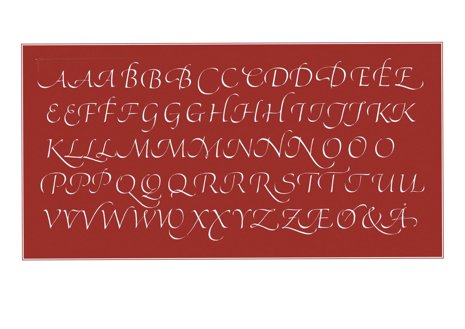 Flourished Capitals – https://www.christopherhaanes.com